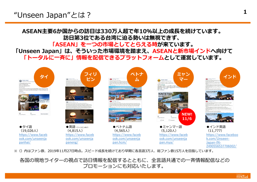 訪日インバウンド情報Facebookページ「Unseen Japan」をご紹介します - アジアクリック